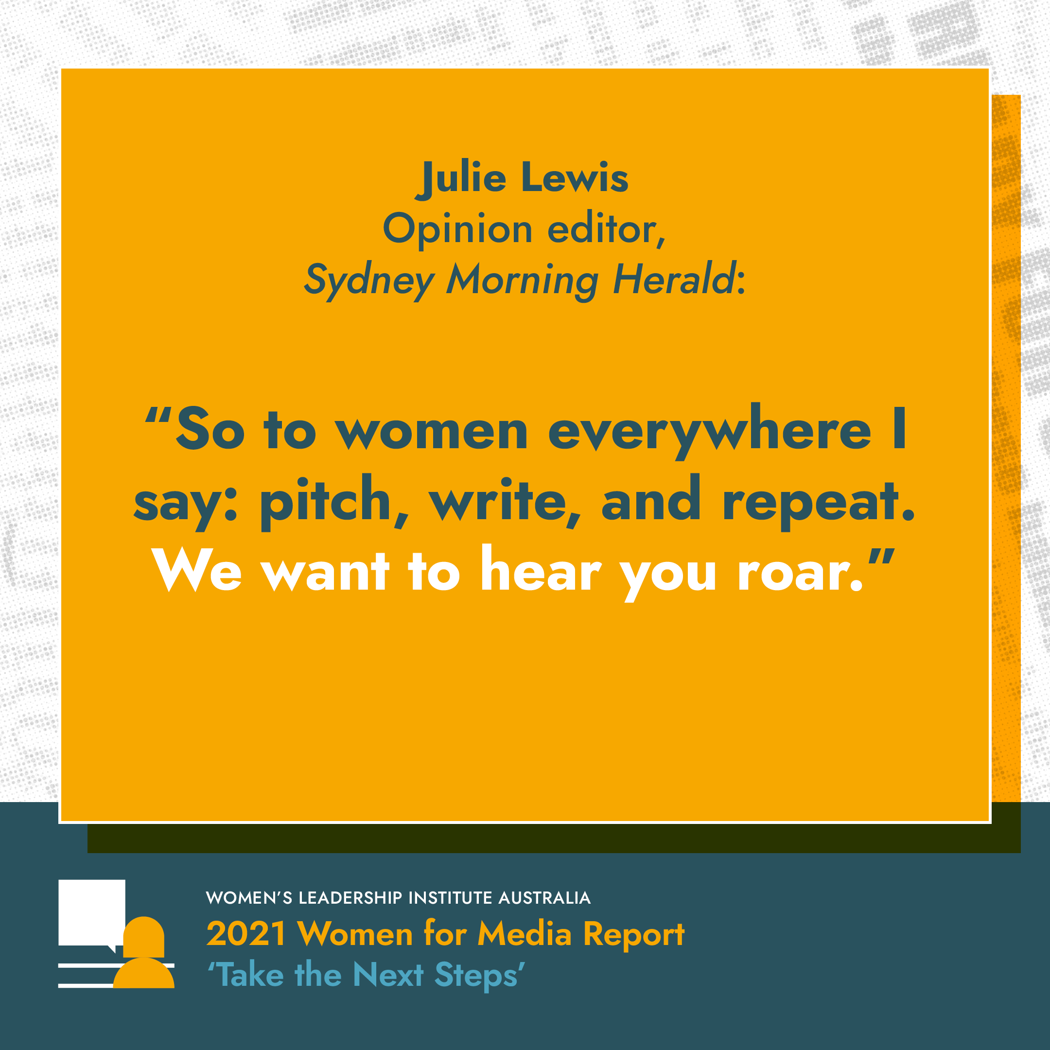 2021 Women for Media – Take the Next Steps Report – WLIA